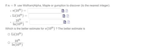 solved if n 9 ﻿use wolfram alpha ﻿maple or gumption to