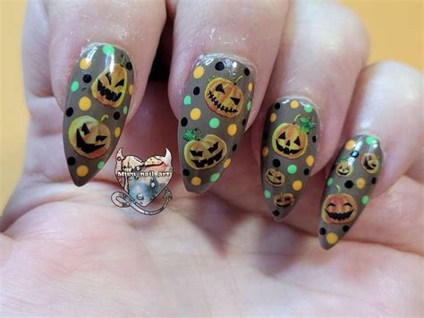 Mirja En Instagram “my Pumpkins Mani For Nail Nerd Challenge