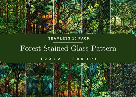 Forest Stained Glass Patterns