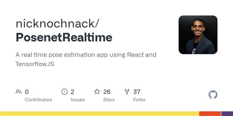 Github Nicknochnack Posenetrealtime A Real Time Pose Estimation App Using React And Tensorflow Js