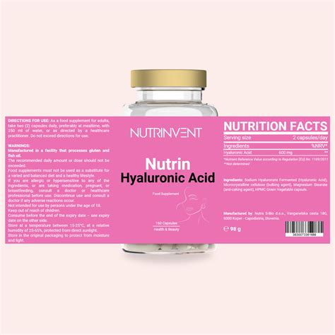 Nutrin Hialuronska Kislina Nutrinvent