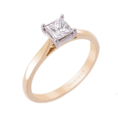 18ct Yellow Gold Princess Cut Diamond Ring Hancocks Jewellers