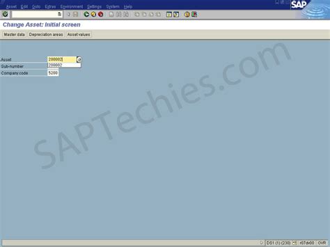 AS Change Asset Master Record