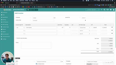 how to raise a sales invoice within nomisma youtube
