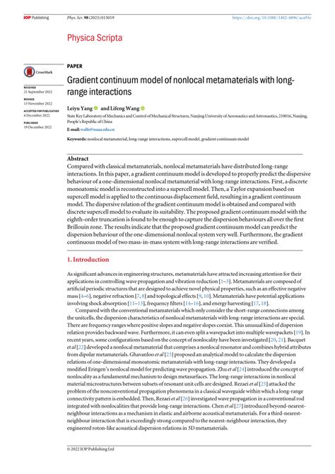Gradient Continuum Model Of Nonlocal Metamaterials With Long Range
