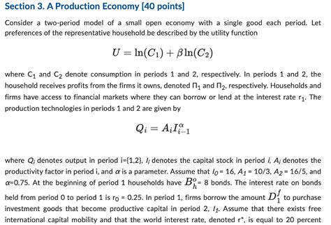 solved 3 a 8 points compute output and profits in period