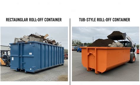 Difference Between Rectangle And Tub Roll Off Containers