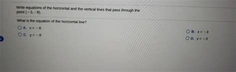 Solved Write Equations Of The Horizontal And The Vertical Chegg