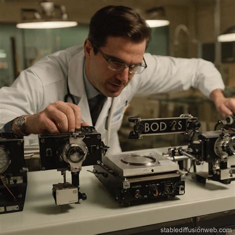 Scientist Using Force Meter Stable Diffusion Online