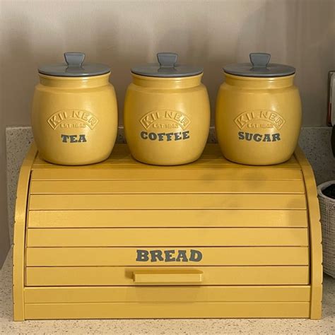 Yellow Bread Box Etsy