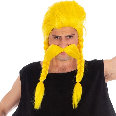 Verleihnix Kostüm Deluxe Mit Perücke And Bart Aus Asterix And Obelix Für Herren