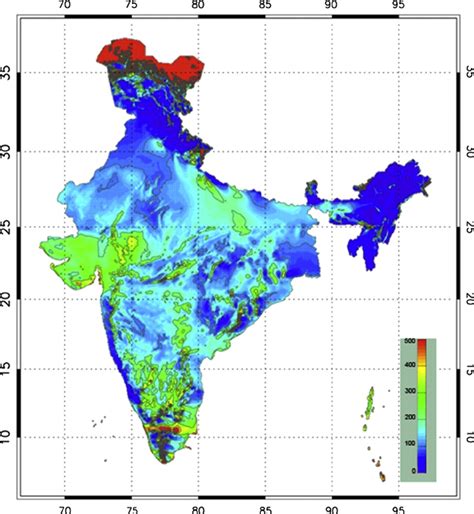Wind Power Density Map At 80 M W M 2 [29] Download Scientific Diagram