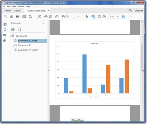 Créer Une Entrée De Signet Pdf Pour Une Feuille De Graphique Avec