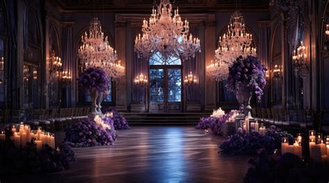 Premium Ai Image A Photo Of A Vintage Ballroom With Crystal