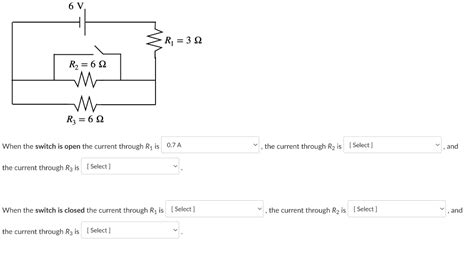 Solved When The Switch Is Open The Current Through R1 Is