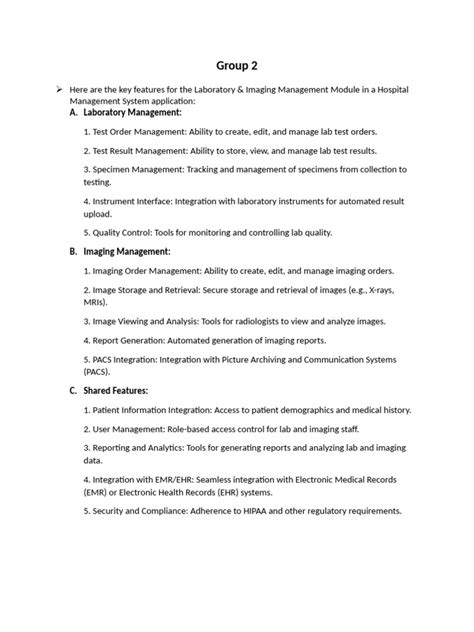 Key Features For Hms Modules Pdf