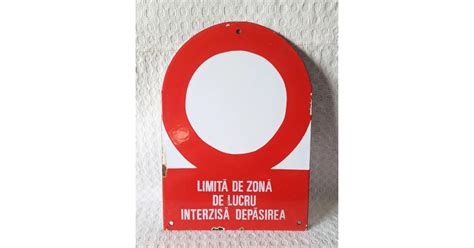 Tabla De Avertizare Perioada Comunista Placuta De Avertizare Perioada Rsr Arhiva Okaziiro