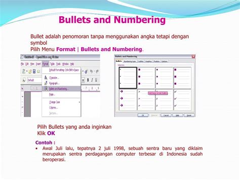 cara menambahkan bullets dan numbering pada ms powerpoint adalah pemakaian masker spirulina