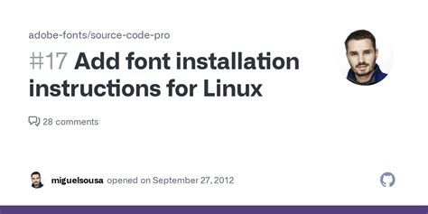 add font installation instructions for linux · issue 17 · adobe fonts