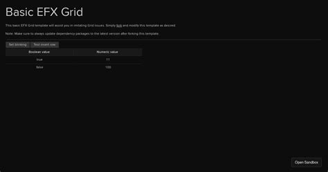 React Efx Grid Template Forked Codesandbox