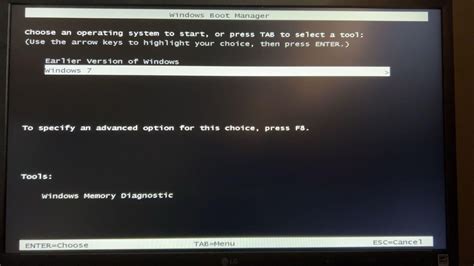 windows 7 booting option r windows7