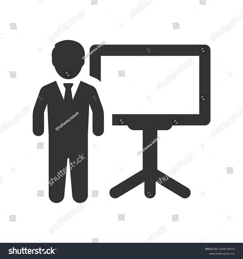 Training Session Icon Vector Graphics Stock Vector Royalty Free
