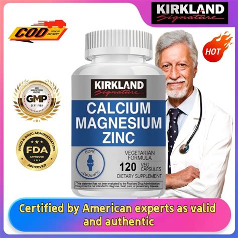 Kirkland Calcium Magnesium Zinc Capsules Strengthen The Body To Prevent