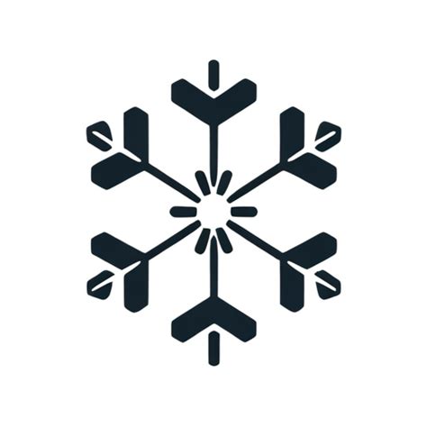 Elegant Snowflake Icon Svg