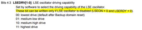 solved stm32h562rg lse crystal oscillation issue stmicroelectronics