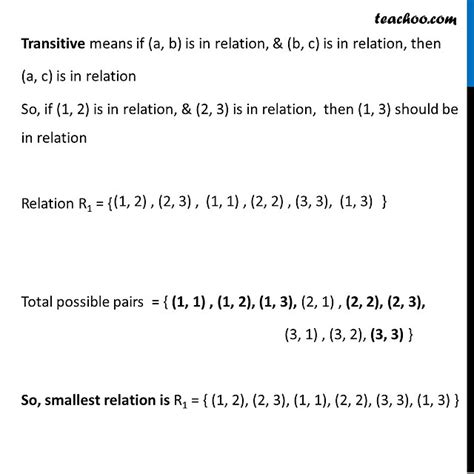 Example Let A Show That Number Of Relations