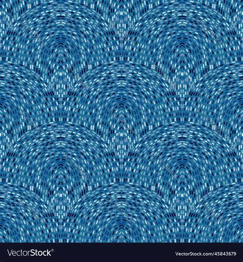 Hand Drawn Dash Lines Mosaic Seamless Pattern Vector Image