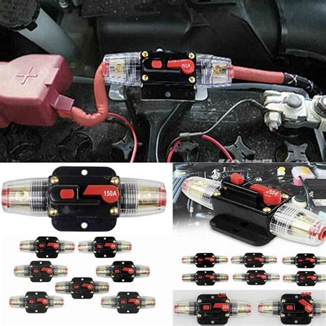 Universal Breaker Inline 20 150a Circuit Stereo Amp Fuse For Car Audio Rv Marine Ebay Universal Breaker Inline 20 150a Circuit Stereo Amp Fuse For Car Audio Rv Marine Ebay