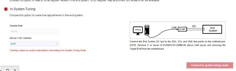 TAS EVM Cann T Click The Button Of Connect In System Tuning Mode Audio Forum Audio