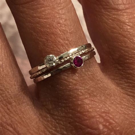 Dainty Stacking Mothers Ring Mothers Ring Silver Mothers Ring Stacking Ring Mothers Rings