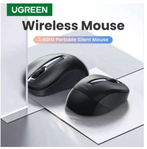 Promo Ugreen Wireless Mouse Usb Computer Mouse Silent Ergonomic Mouse
