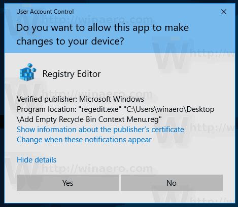 Add Empty Recycle Bin Context Menu In Windows