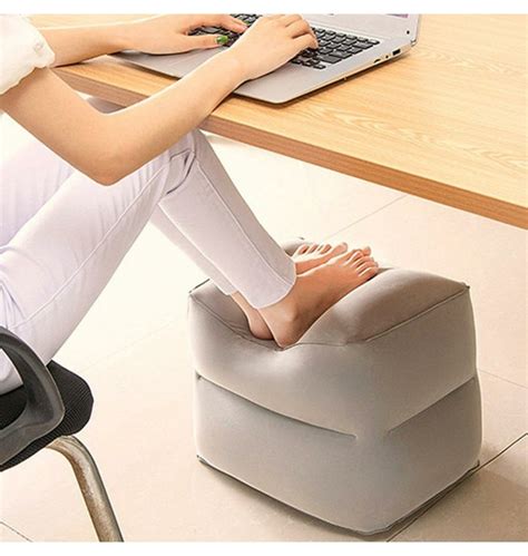 차량용 3단 높이조절 에어 발 쿠션 발 받침대 풋레스트 풋스툴 티몬