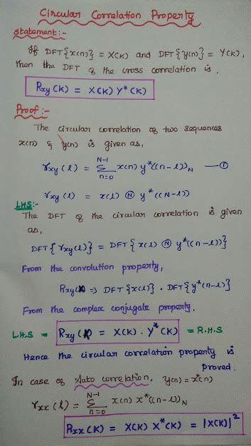 Part 2 Properties Of Dft With Proof Circular Convolution