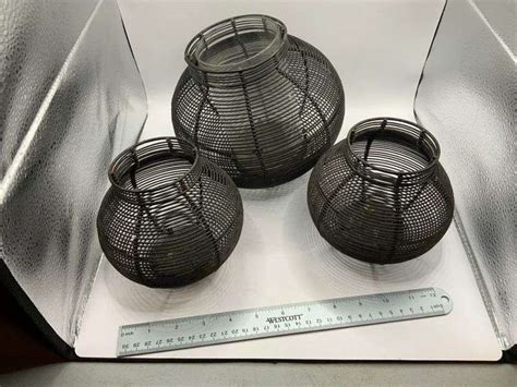 Wrought Iron Table Top Candel Holders Trice Auctions