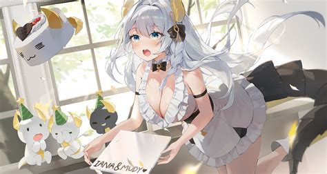 Choyeon Iana Ignosis V Lup Absurdres Highres 1girl Arm Strap Bare Shoulders Blue Eyes