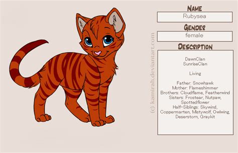 Warriors Rubysea By Marauderwolf93 On Deviantart