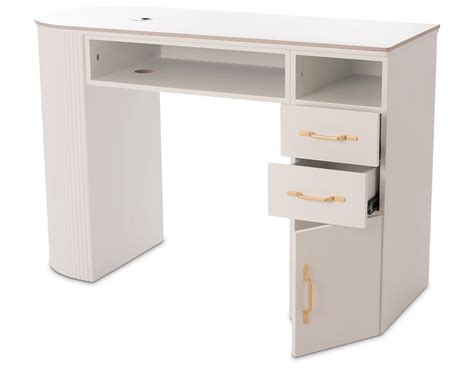 Esthetix Francesca Nail Desk White Ellisons