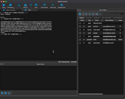 Text Operations Gpgfrontend