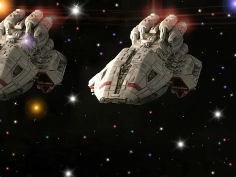 Mercury Class Battlestars Battlestar Galactica Ship Space Art