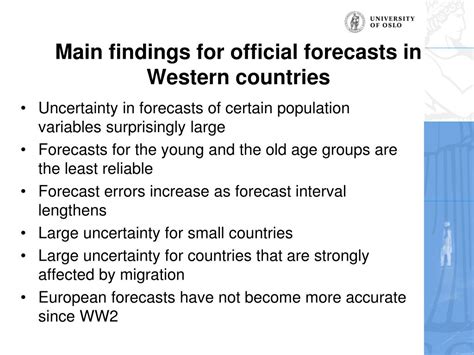 Ppt Stochastic Population Forecasting And Arima Time Series Modelling Lectures Qmss Summer