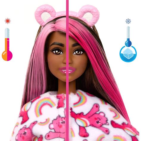 Muñeca Barbie Cutie Reveal Care Bears Series Y Accesorios Con Disfraz