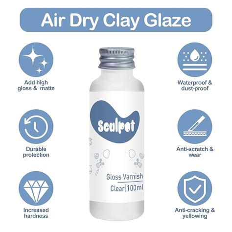 Glaze Hair Gloss Glaze And Polymer Clay Varnish 7oz 200ml Gloss Air