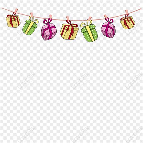 교수형 선물 만화 선물 상자 장식생일 선물리본 Png 일러스트 무료 다운로드 Lovepik