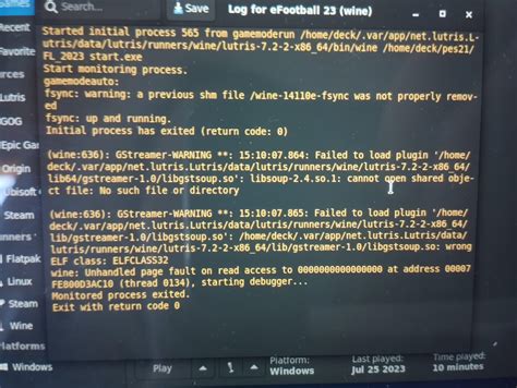 Lutris Pes 21 Life Gstreamer Error Game Crash After Start Rlinuxgaming