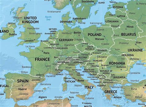 Map Of Europe And Africa